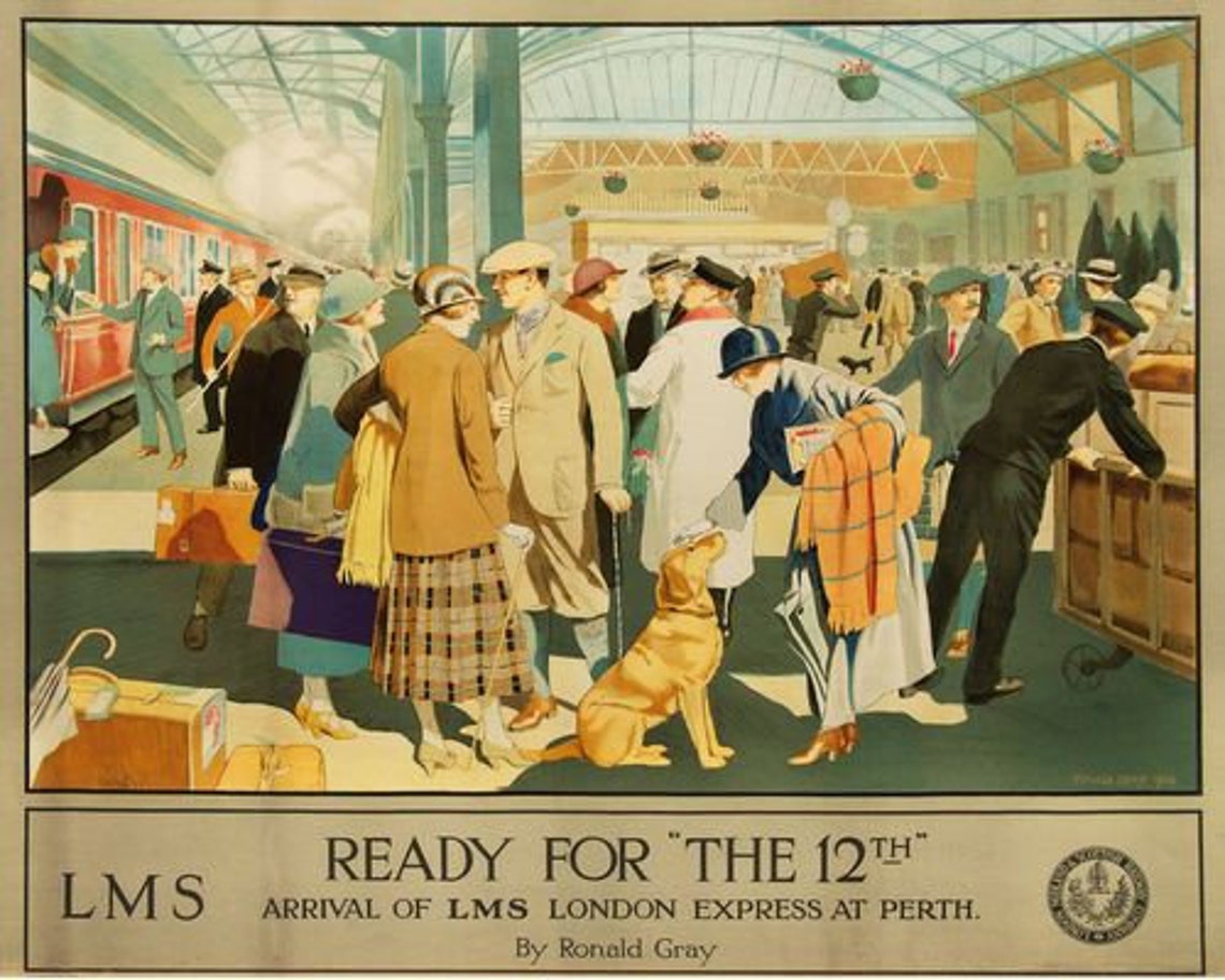 Vintage Perth Glorious 12th LMS Railway Poster A3/A2/A1 Print - Etsy