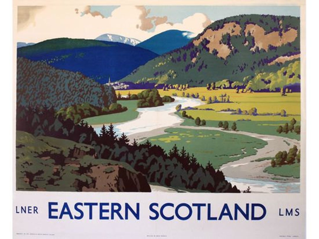 Vintage LNER LMS Eastern Scotland Railway Poster A3 Print - Etsy