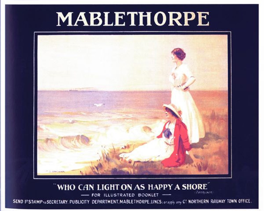 Vintage LNER Mablethorpe Railway Poster A3/A2/A1 Print - Etsy
