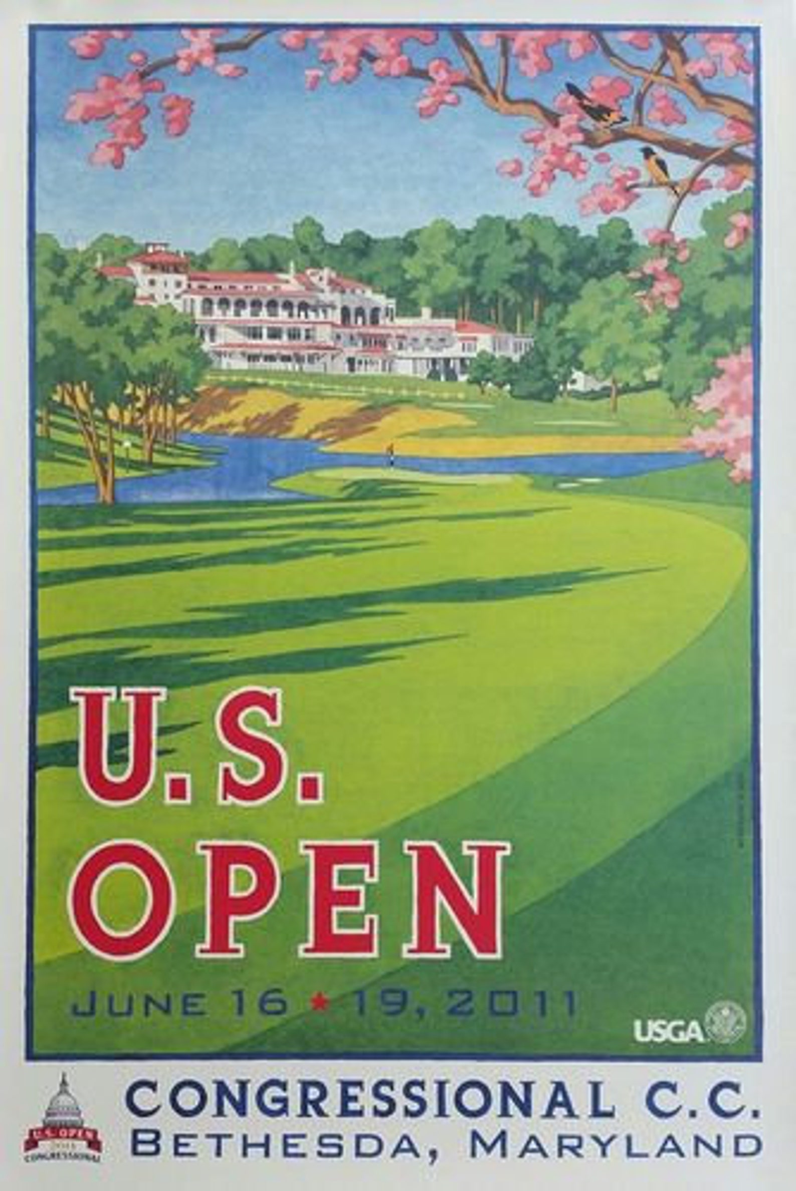 Vintage 2011 US Open Golf Promotional Poster A3 Print - Etsy