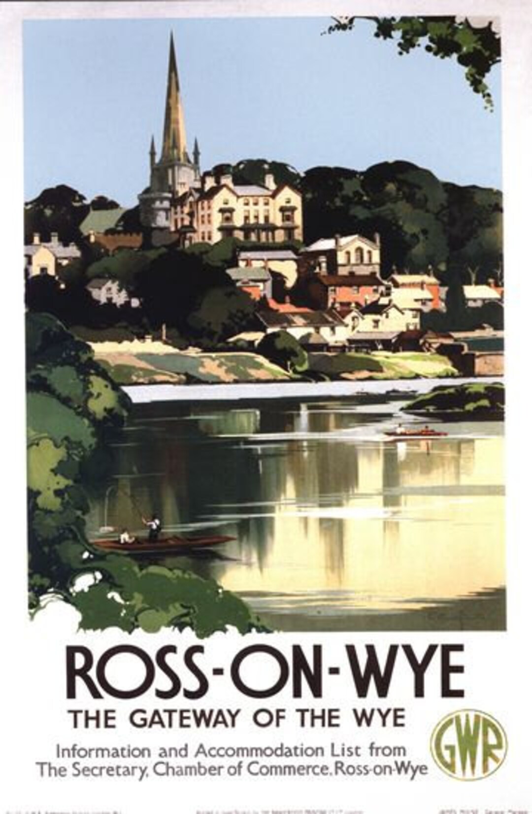 Vintage GWR Ross on Wye Railway A3/A2/A1 Print - Etsy
