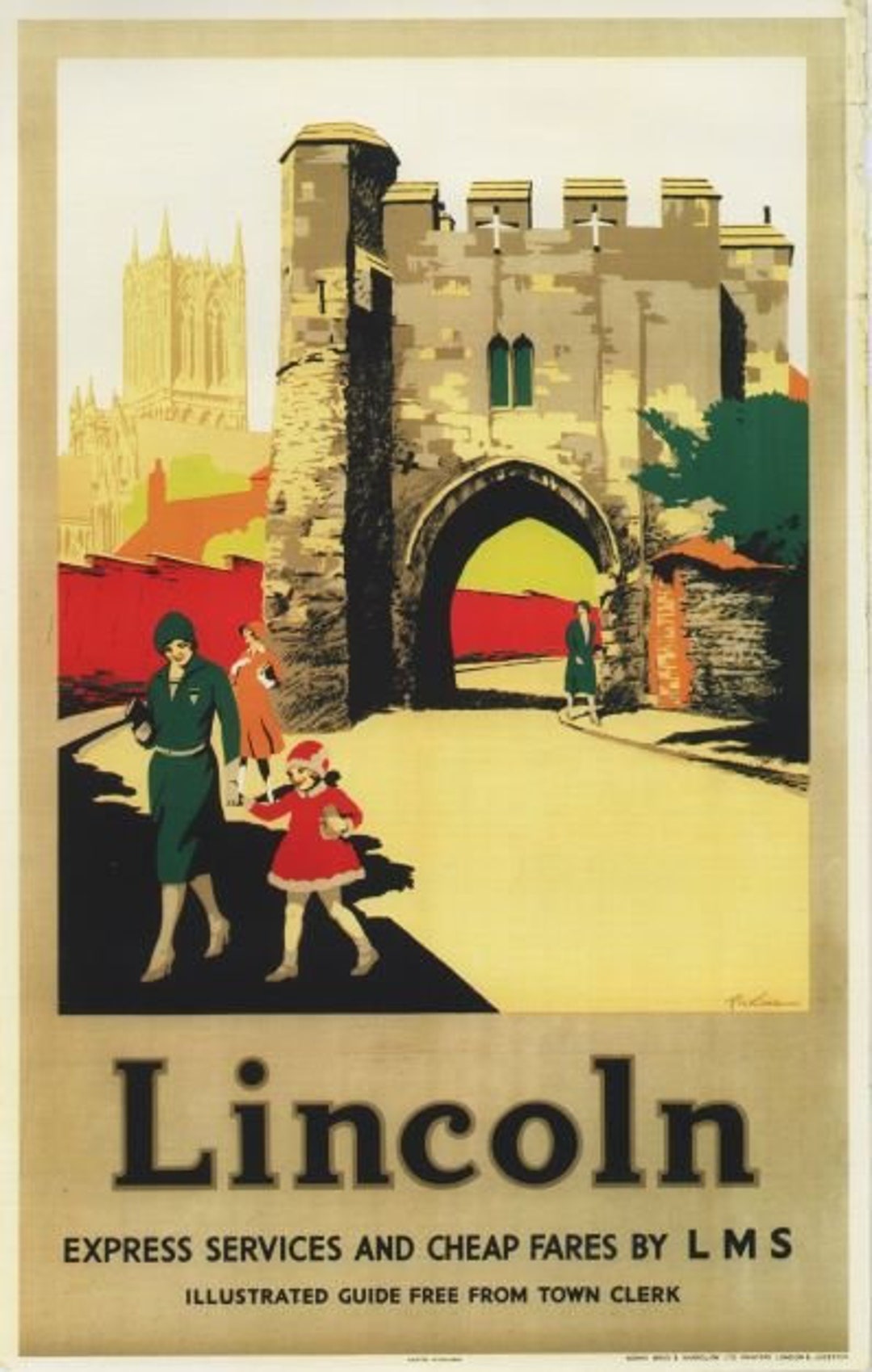 Vintage Lincoln LMS Railway Poster A3/A2/A1 Print - Etsy