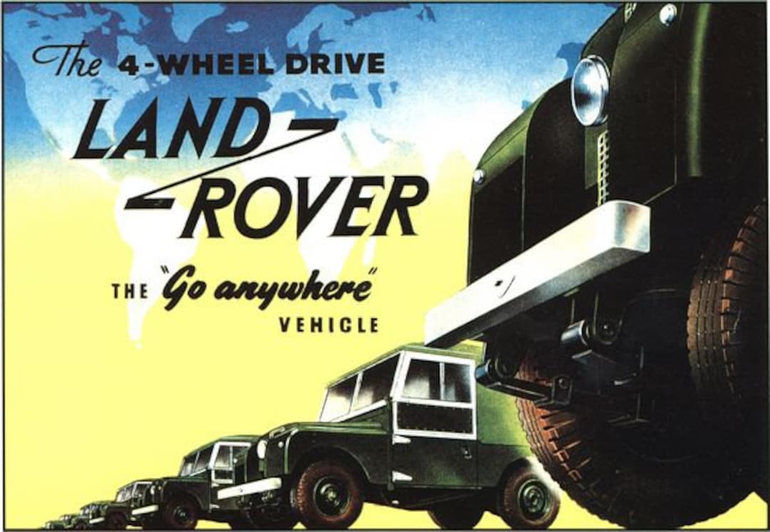 Vintage Land Rover Advertisement Poster A3/A2 Print - Etsy