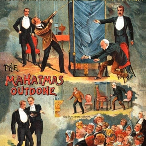 Antique Magic Show Poster - Etsy