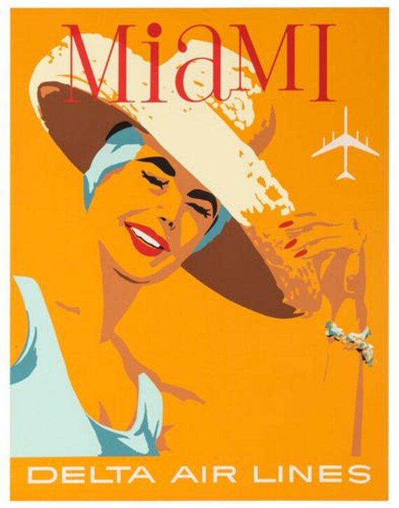 Vintage Delta Airline Posters