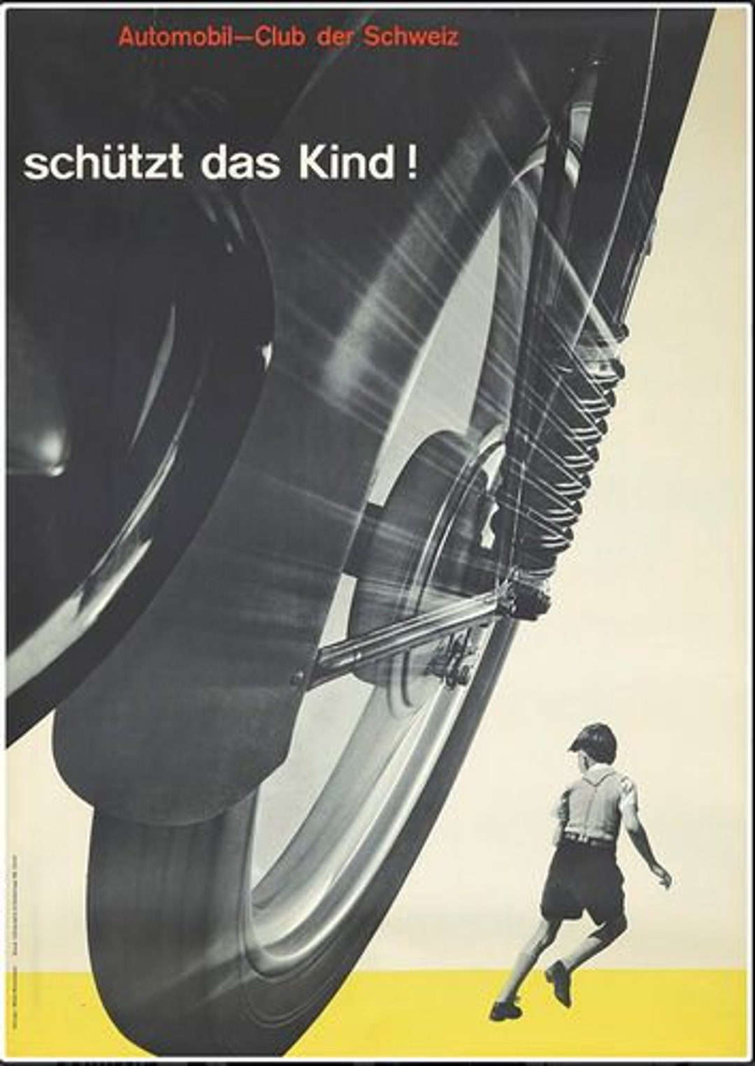 Vintage German Road Safety Poster A3 Print - Etsy