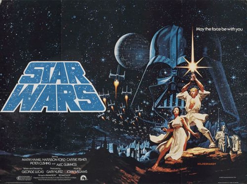 Vintage Star Wars Landscape Movie Poster A3/A2/A1 Print - Etsy UK
