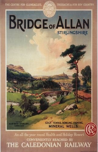 Vintage Bridge of Allan Caledonian Railway Poster A3/A2/A1 - Etsy