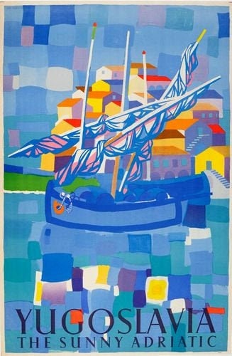 Vintage Yugoslavia Tourism Poster A3 Print - Etsy