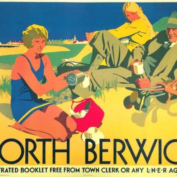 North Berwick Poster - Etsy UK