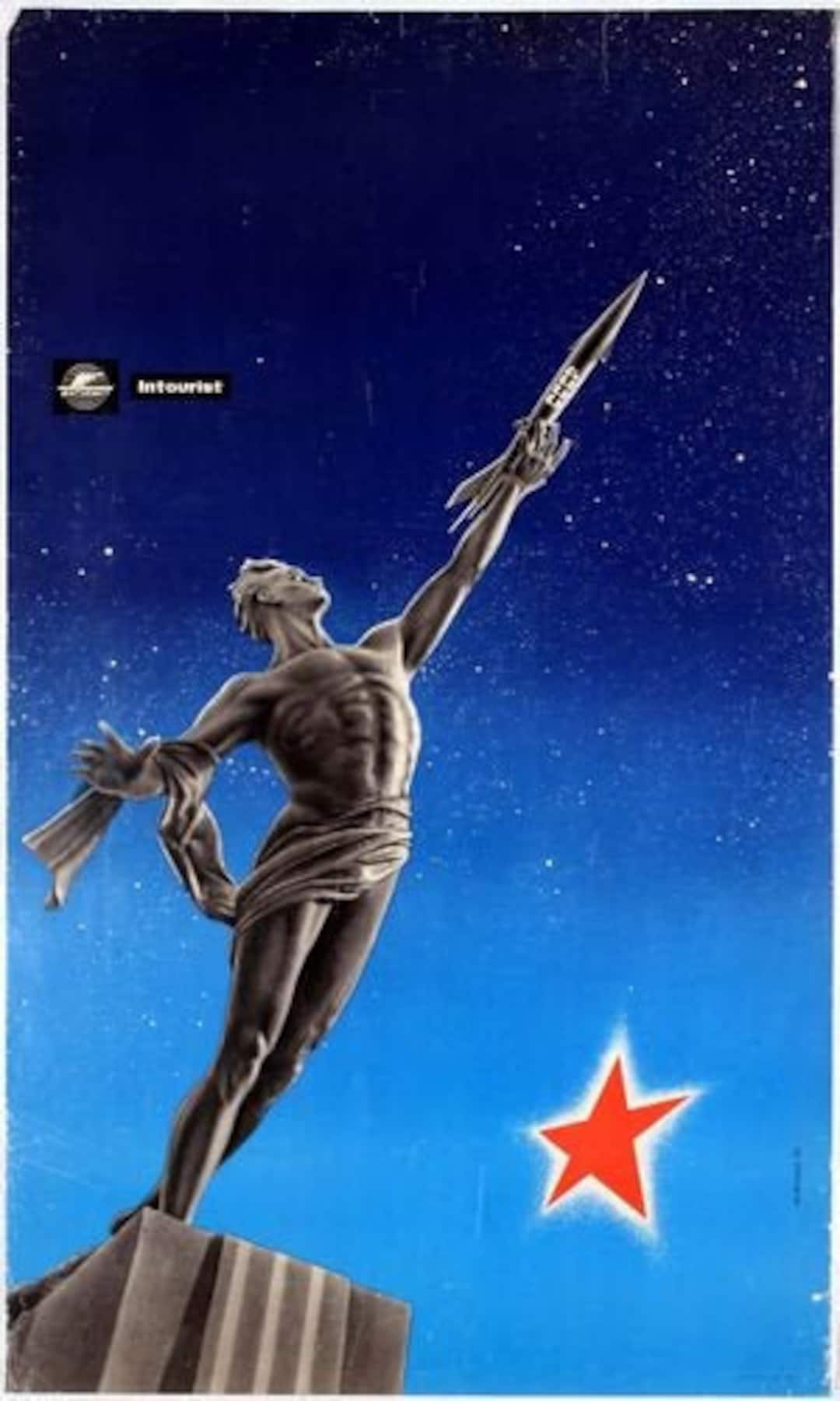 Vintage Soviet Union Space Program Poster A3/A2/A1 Print - Etsy