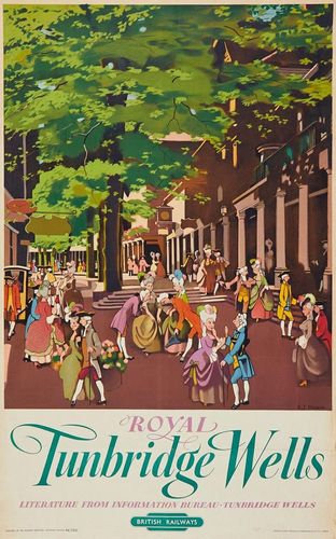 Vintage British Rail Royal Tunbridge Wells Railway Poster A3 Print - Etsy