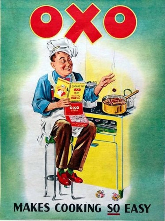Vintage Oxo Makes Cooking Easy Poster A3 Print | Etsy