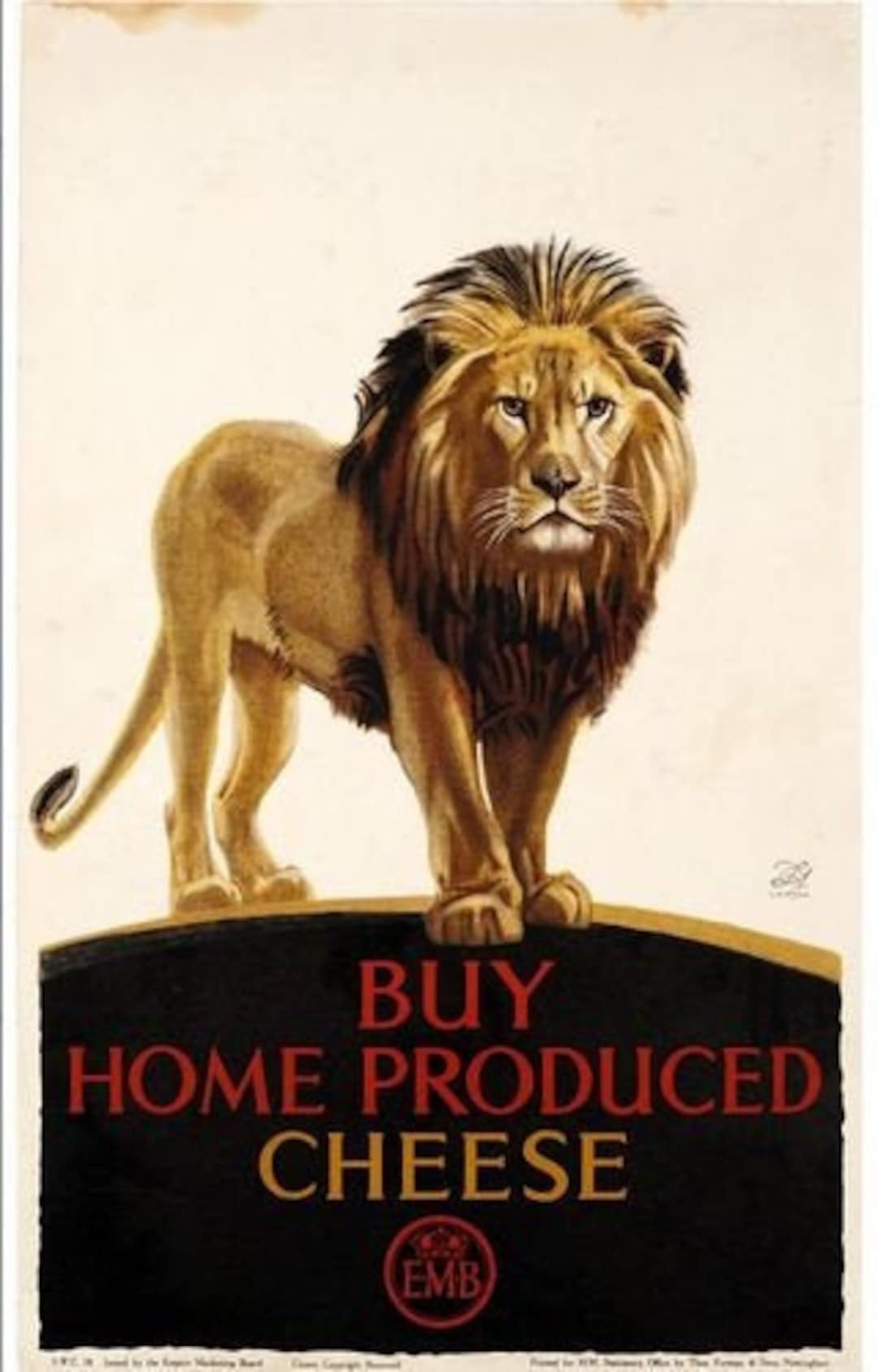 Vintage Buy British Cheese Advertising Poster Print A3 - Etsy