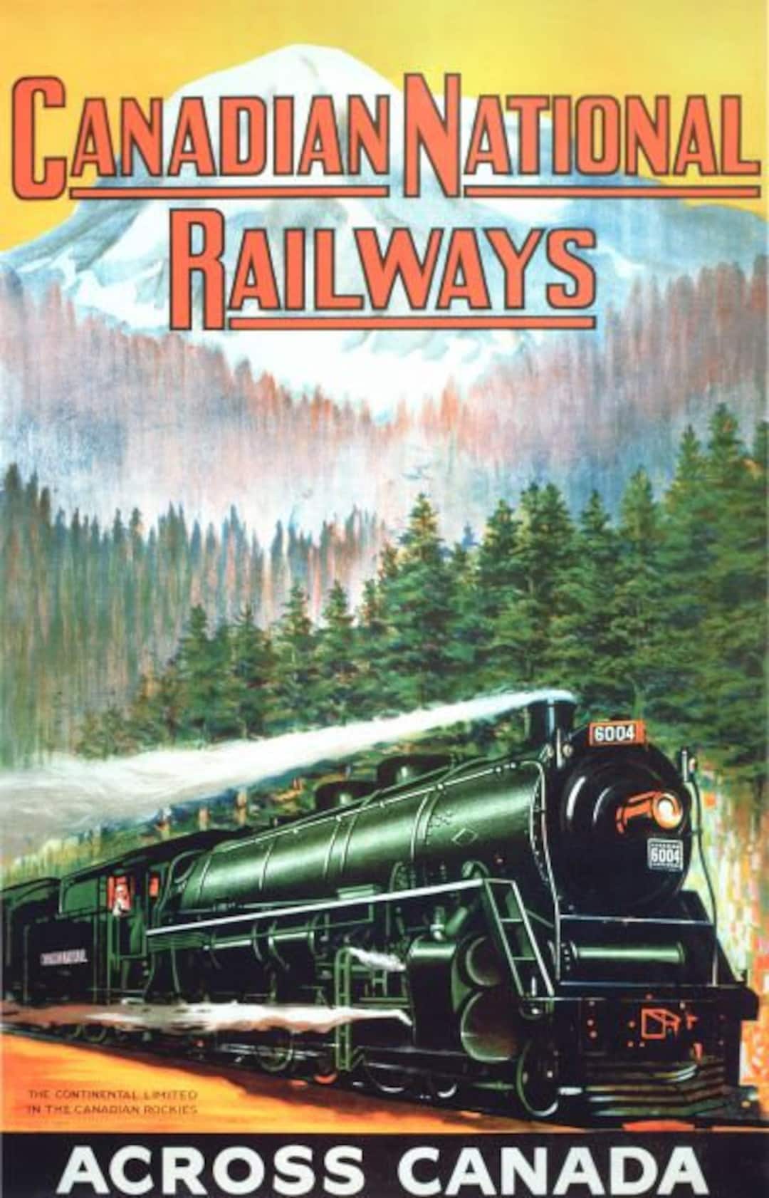 Vintage Canadian National Railways Tourism Poster A3/A2/A1 Print - Etsy UK