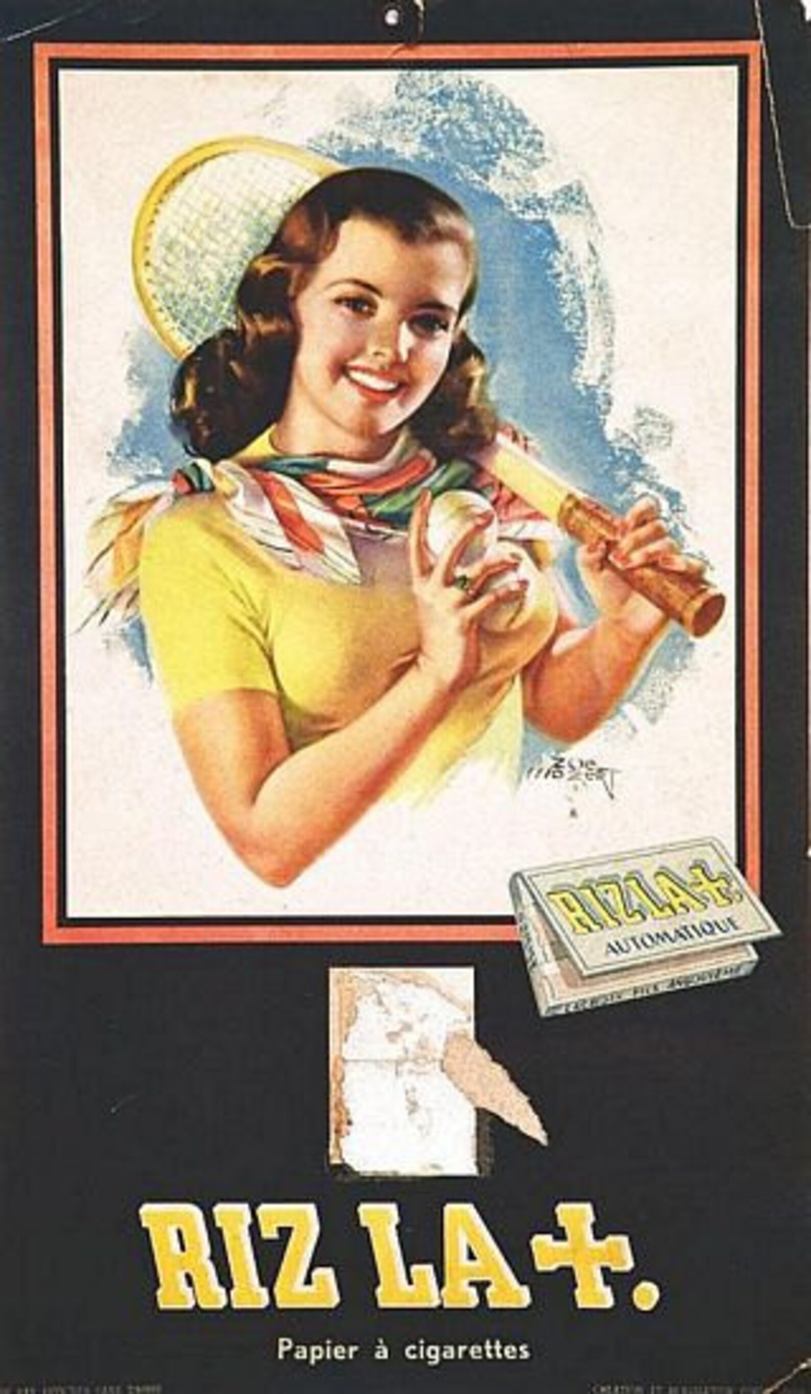 Vintage French Rizla Advertisement Poster A3 Print - Etsy