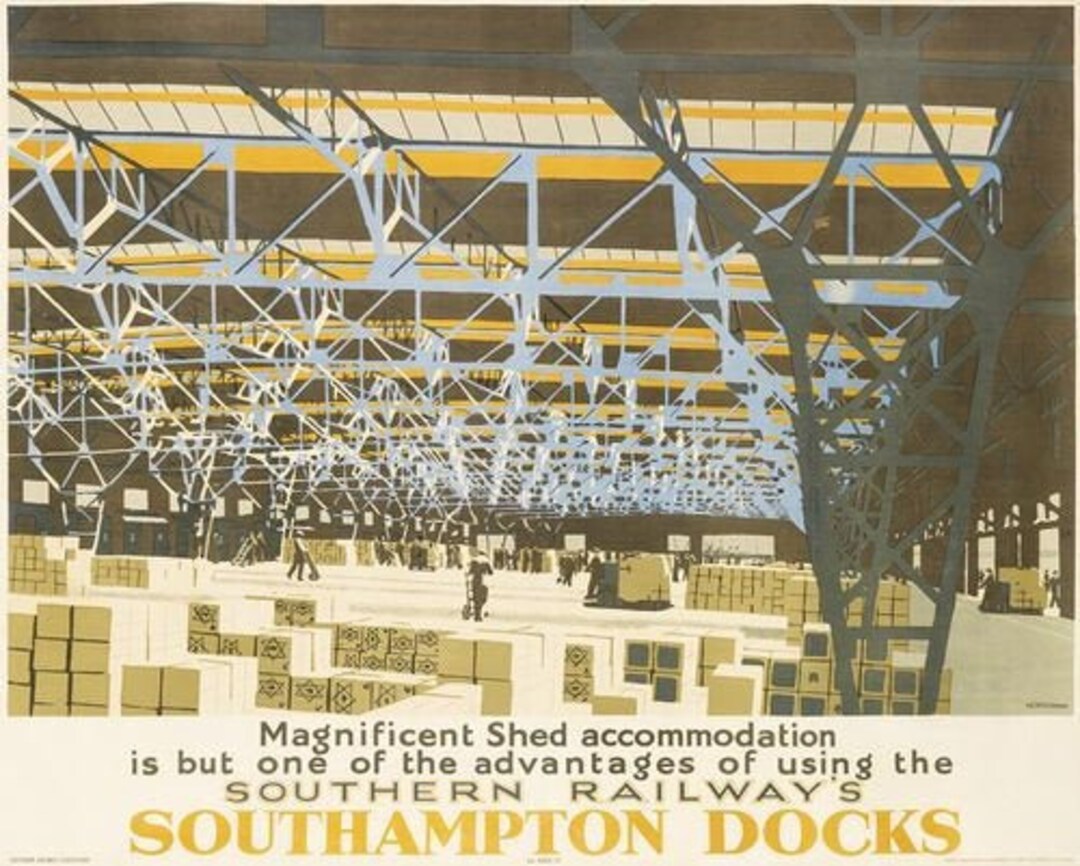 Vintage Southern Railway Southampton Docks Shed Accommodation Railway ...