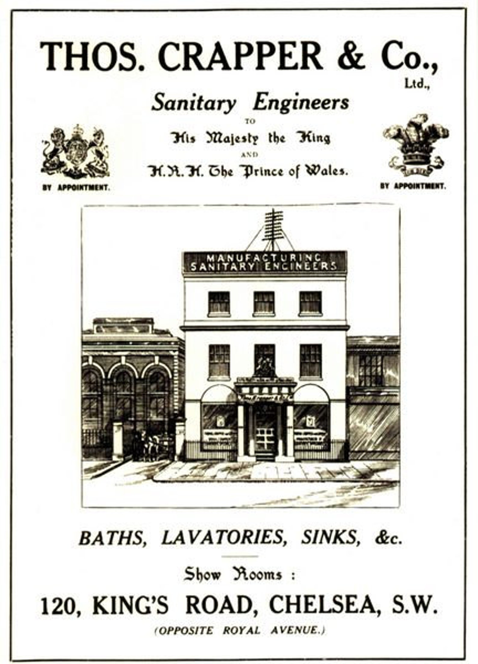 Vintage Thomas Crapper and Co Advertisement Poster A3/A2/A1 Print - Etsy UK
