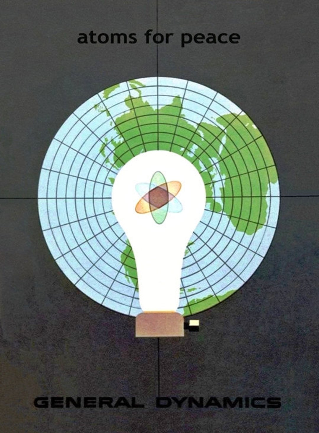 Mid Century Eames Era 1950’s General Dynamics Atoms for Peace ...