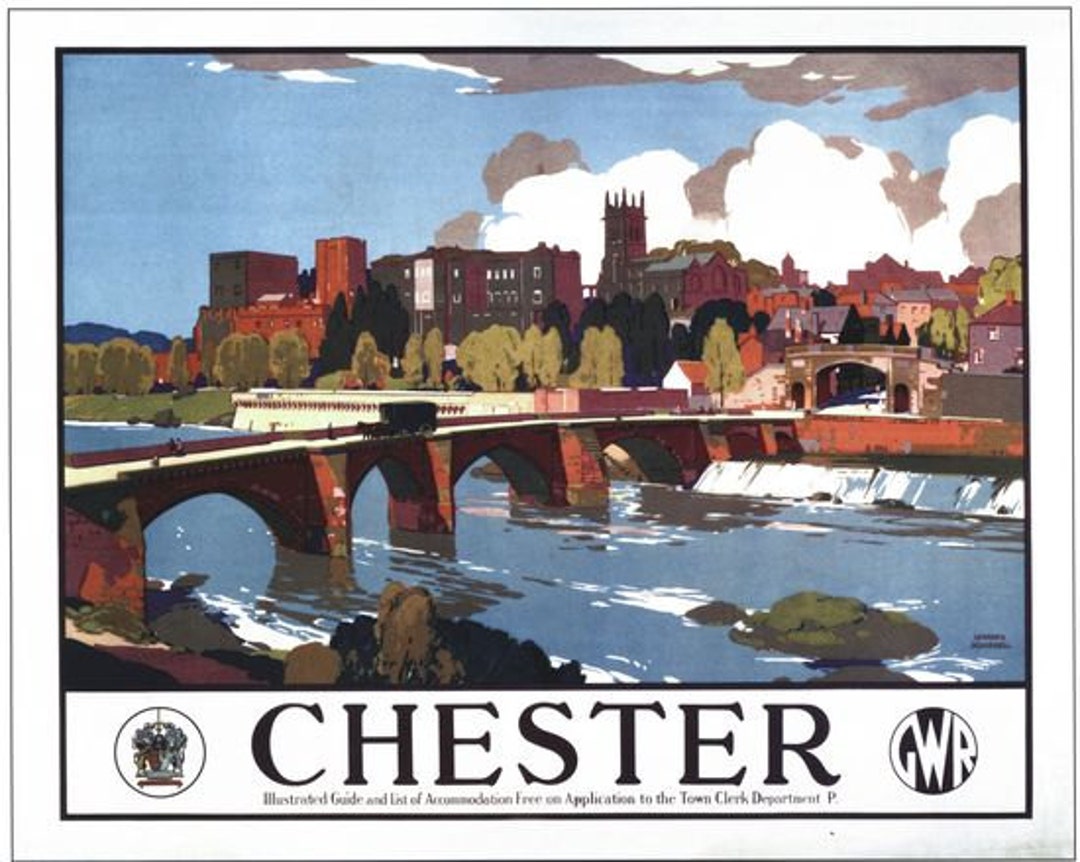 Vintage LMS Chester Railway Poster A3/A2/A1 Print - Etsy UK