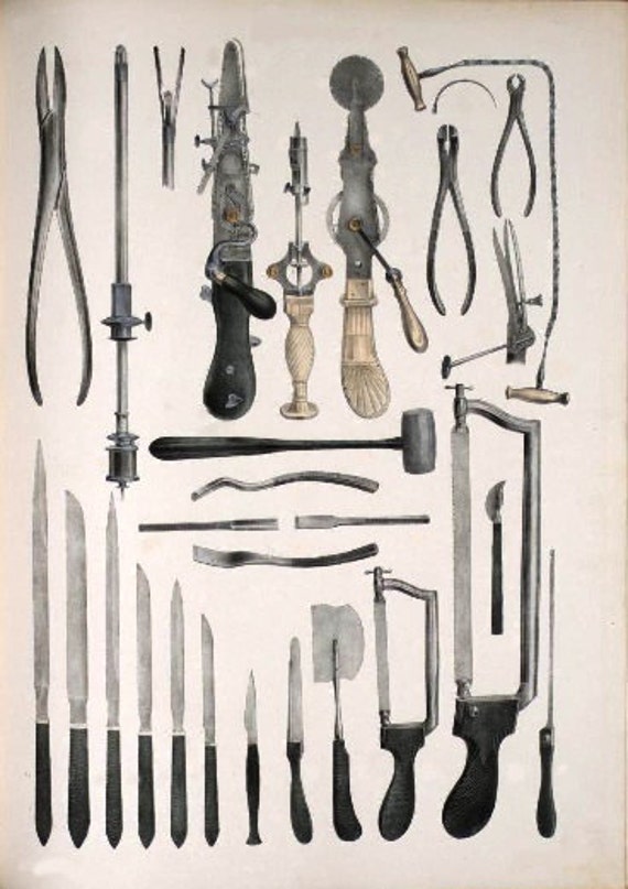 Antike Ars Medica medizinische Amputation Instrumente | Etsy