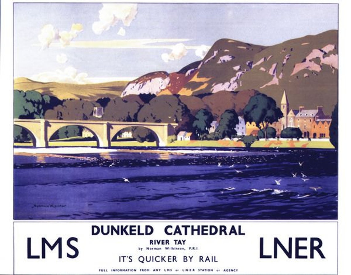Vintage LNER Dunkeld Cathedral Railway Poster A3/A2/A1 Print - Etsy