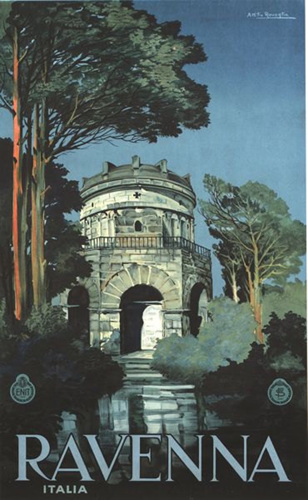 Vintage Ravenna Italy Tourism Poster A3/A2/A1 Print - Etsy