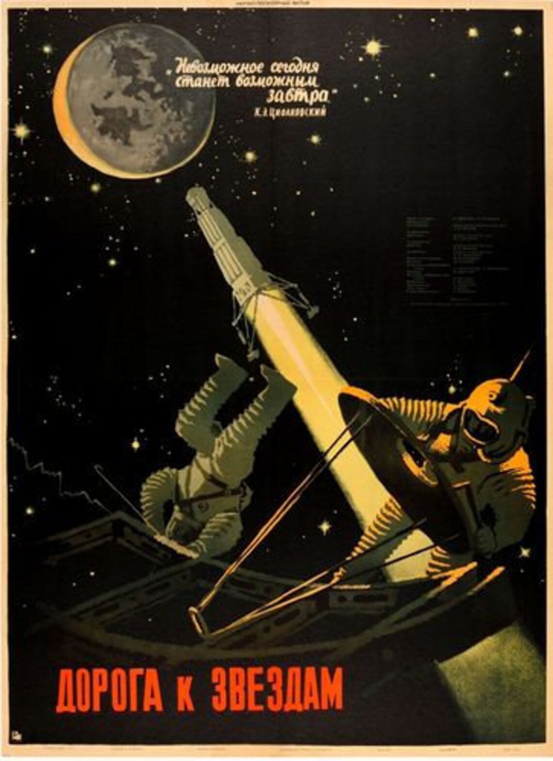 Vintage Soviet Union Space Program Poster A3 Print - Etsy UK