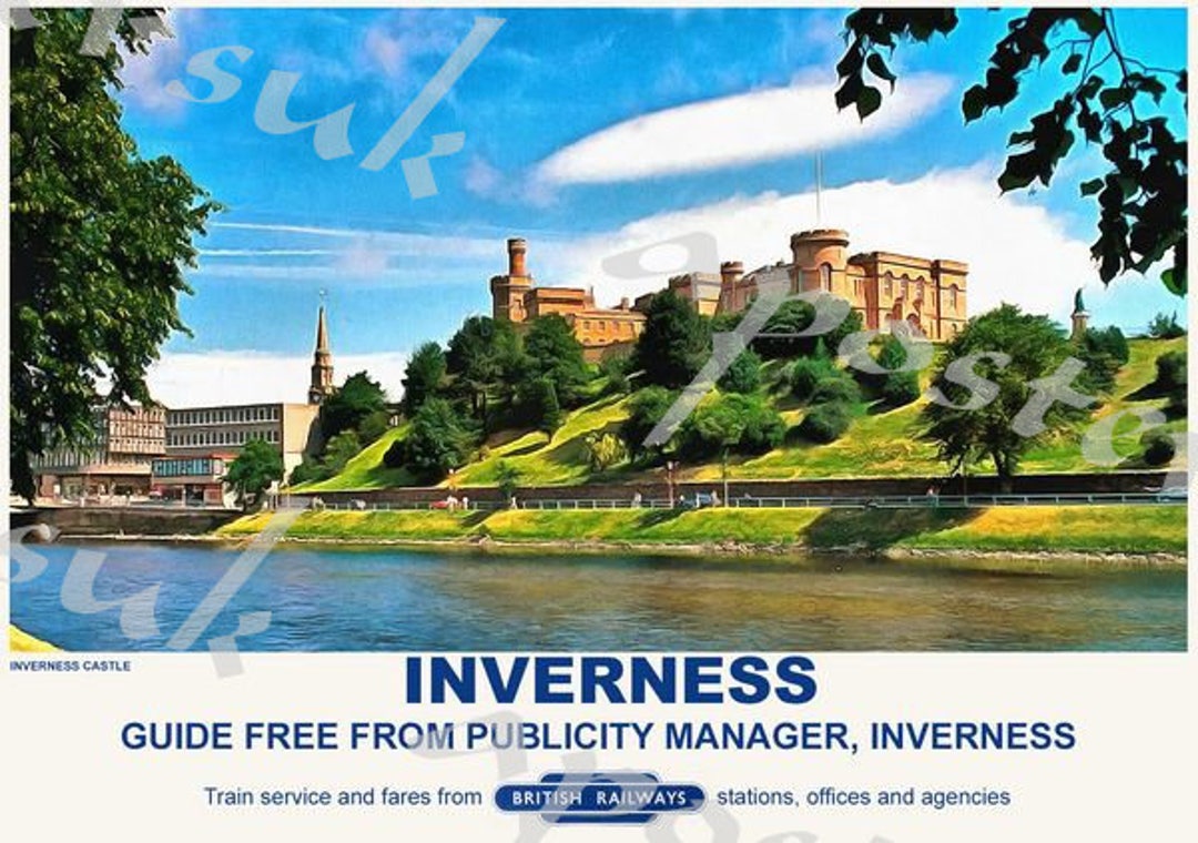 Vintage Style Railway Poster Inverness A3/A2 Print - Etsy