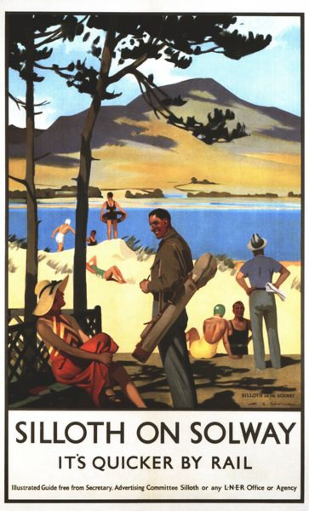 Vintage LNER Silloth Railway Poster A3/A2/A1 Print - Etsy