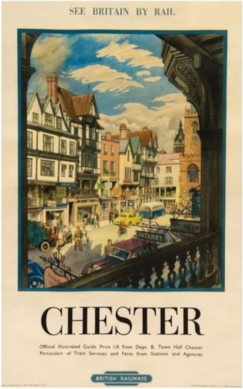 Vintage Chester British Rail Railway Poster A3/A2/A1 Print - Etsy