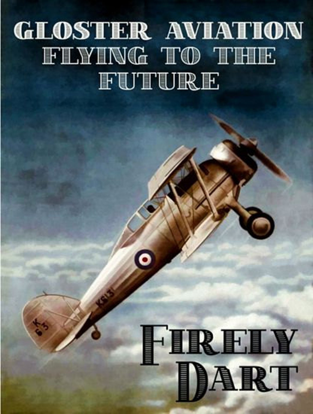 Vintage Gloster Firefly Dart Poster A3 Print - Etsy