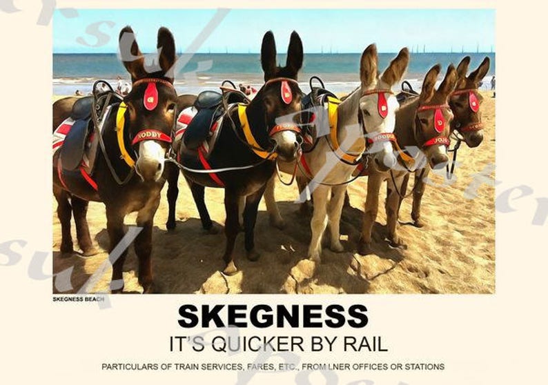 Vintage Style Railway Poster Skegness A3/A2 Print - Etsy