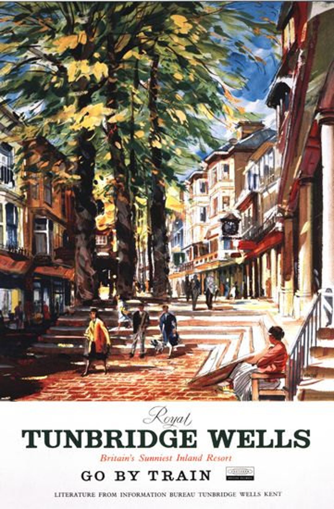 Vintage Royal Tunbridge Wells British Rail Railway Poster A3/A2/A1 ...