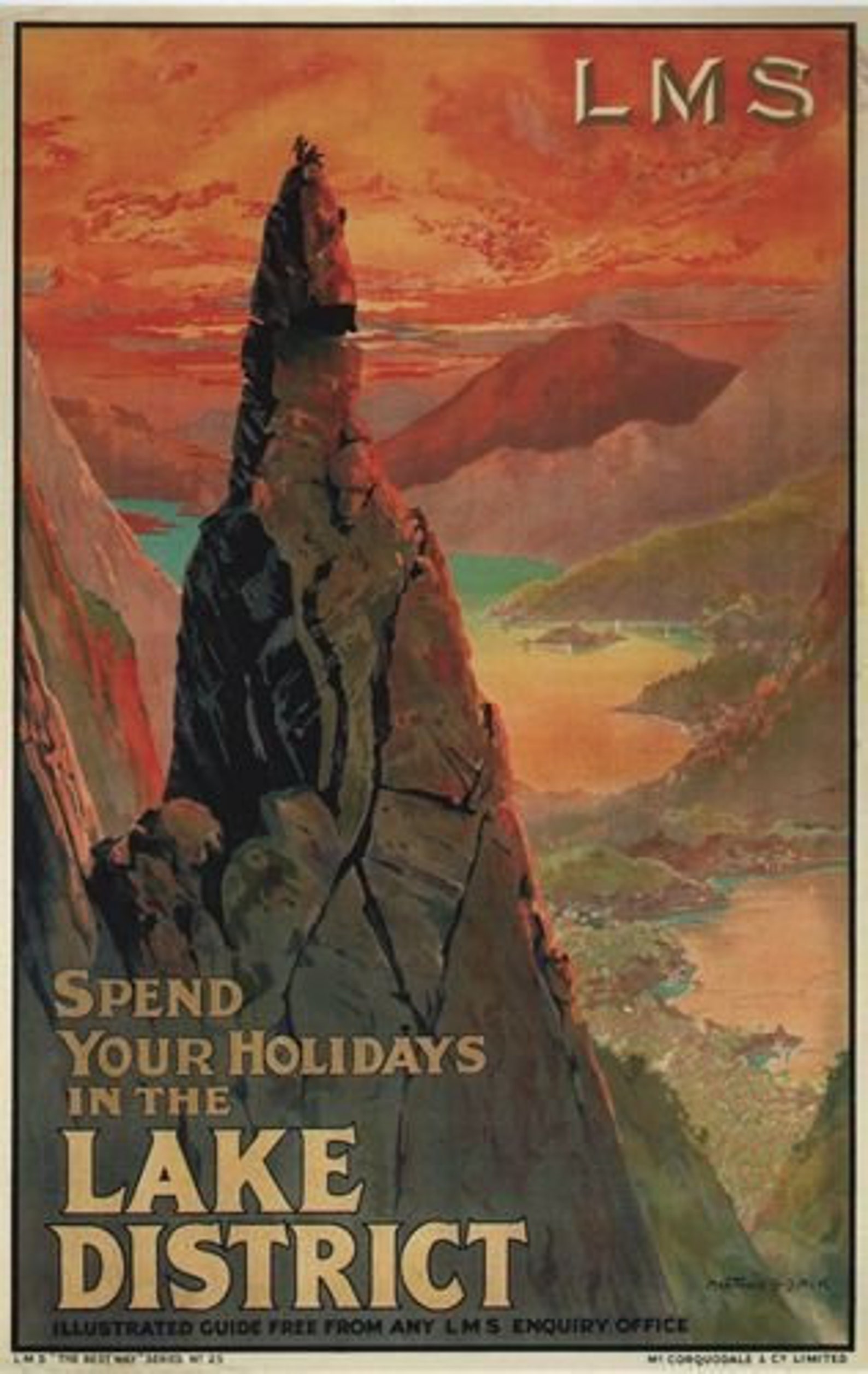 Vintage Lake District LMS Railway Poster A3/A2/A1 Print - Etsy UK