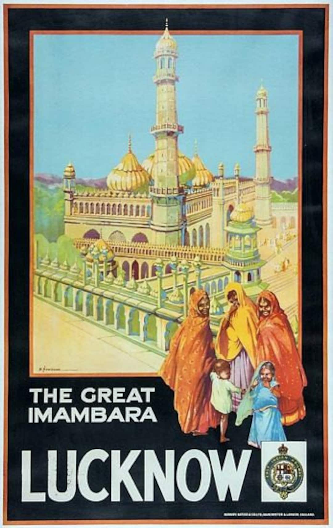 Vintage Lucknow India Tourism Poster A3 Print - Etsy