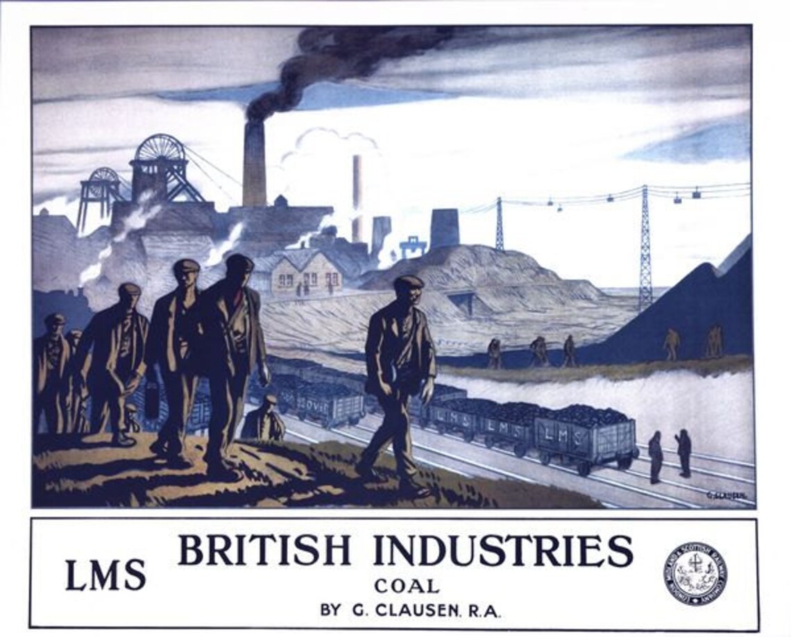 Vintage LNER Coal Industry Railway Poster A3/A2/A1 Print | Etsy UK