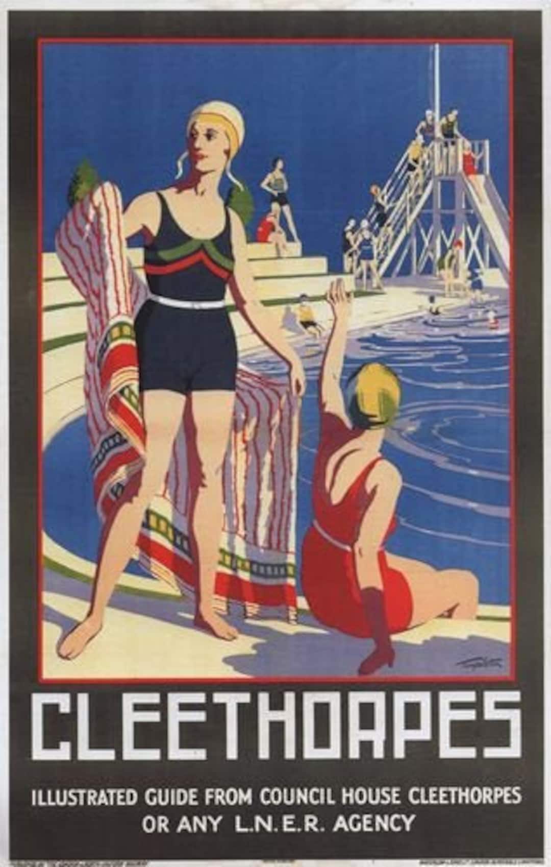 Vintage LNER Cleethorpes Railway Poster A3/A2/A1 Print - Etsy UK