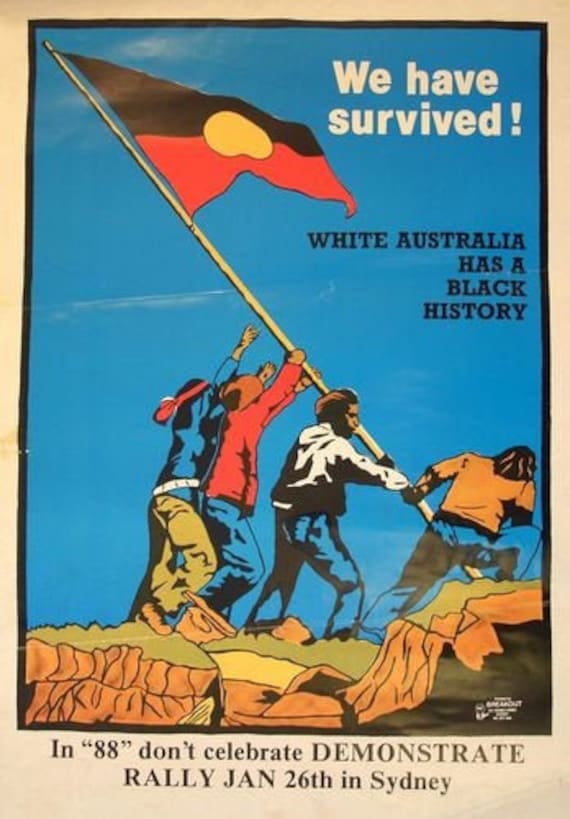 Vintage Australian Aboriginal Rights Political Poster Print A3 | Etsy ...
