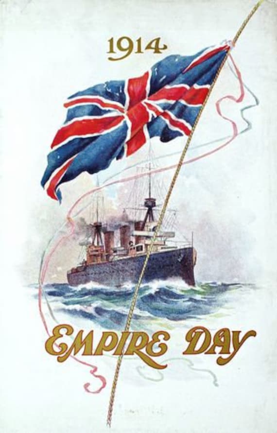 Vintage 1914 British Empire Day Poster A3 Print - Etsy UK