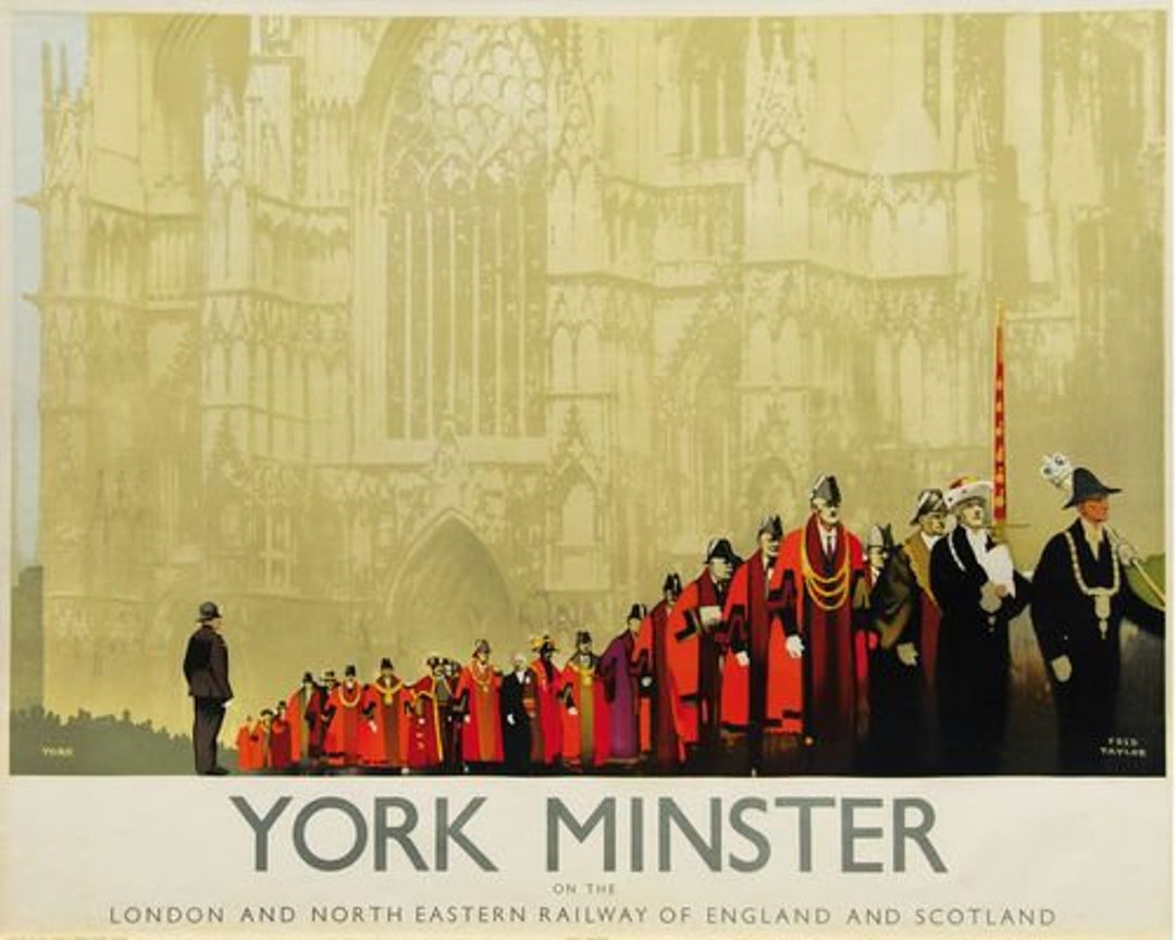 Vintage York Minster LNER Railway Poster A3/A2/A1 Print - Etsy
