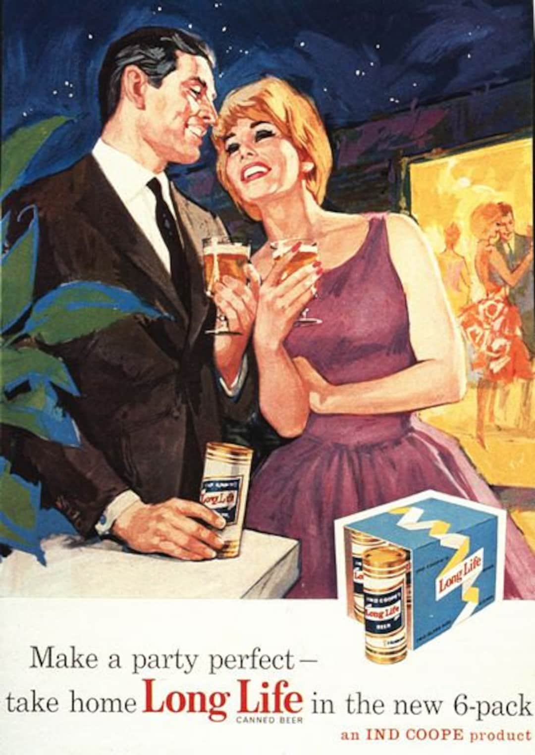 Vintage Long Life Beer Advertisement Poster A3/A2/A1 Print - Etsy