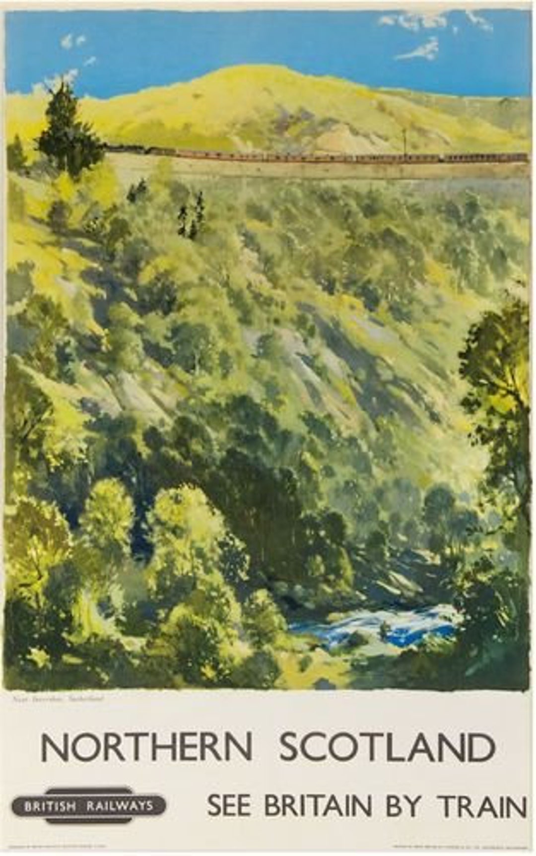 Vintage Northern Scotland British Rail Railway Poster A3/A2/A1 Print - Etsy