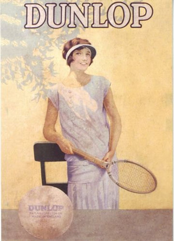 Home Décor Tennis Player Poster Vintage Advertising Poster Retro Tennis ...
