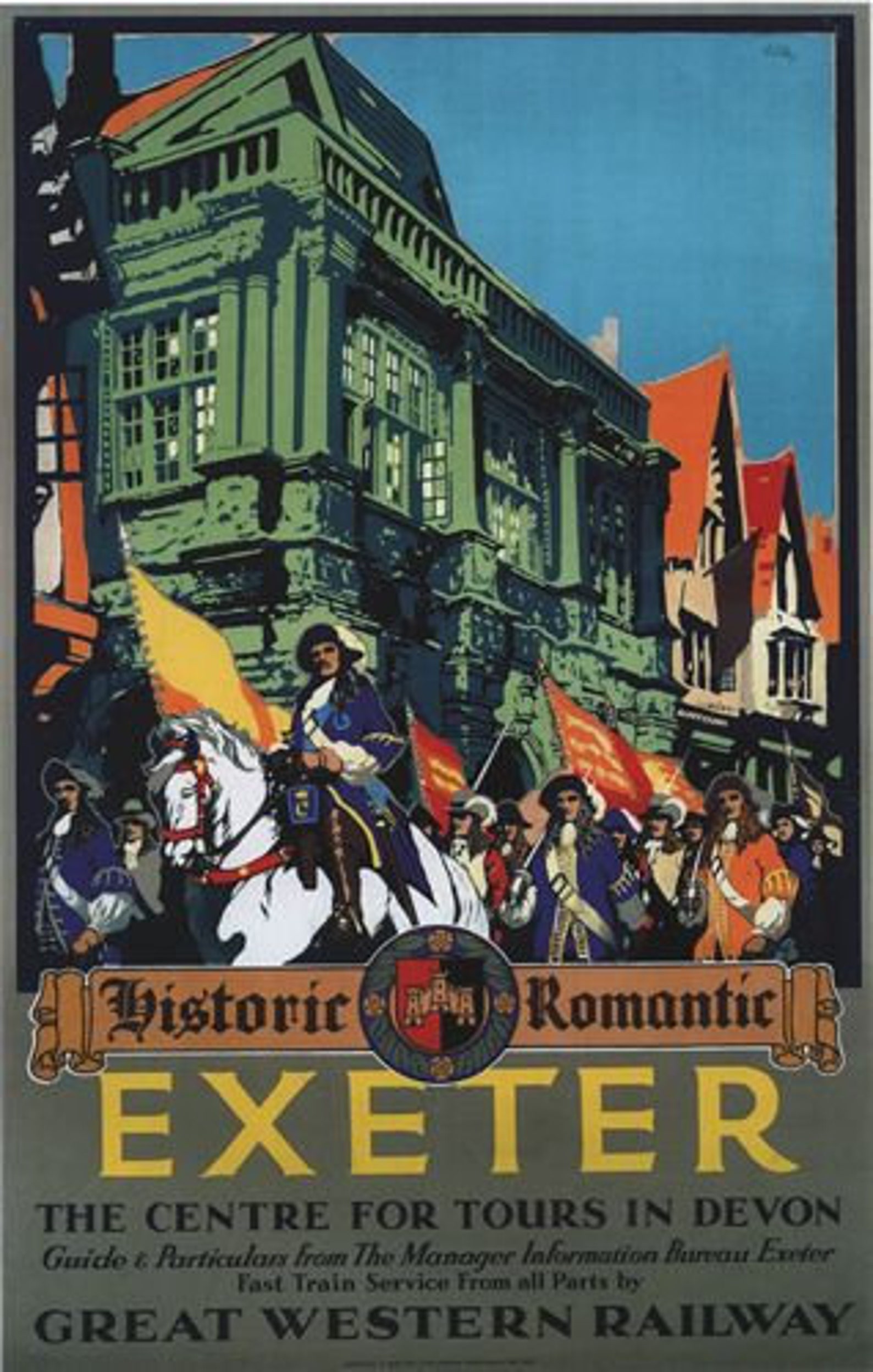 Vintage GWR Historic Exeter Railway Poster A3/A2/A1 Print - Etsy