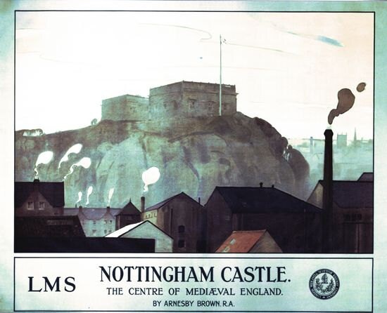 Vintage LMS Nottingham Castle Railway Poster A3/A2/A1 Print - Etsy UK