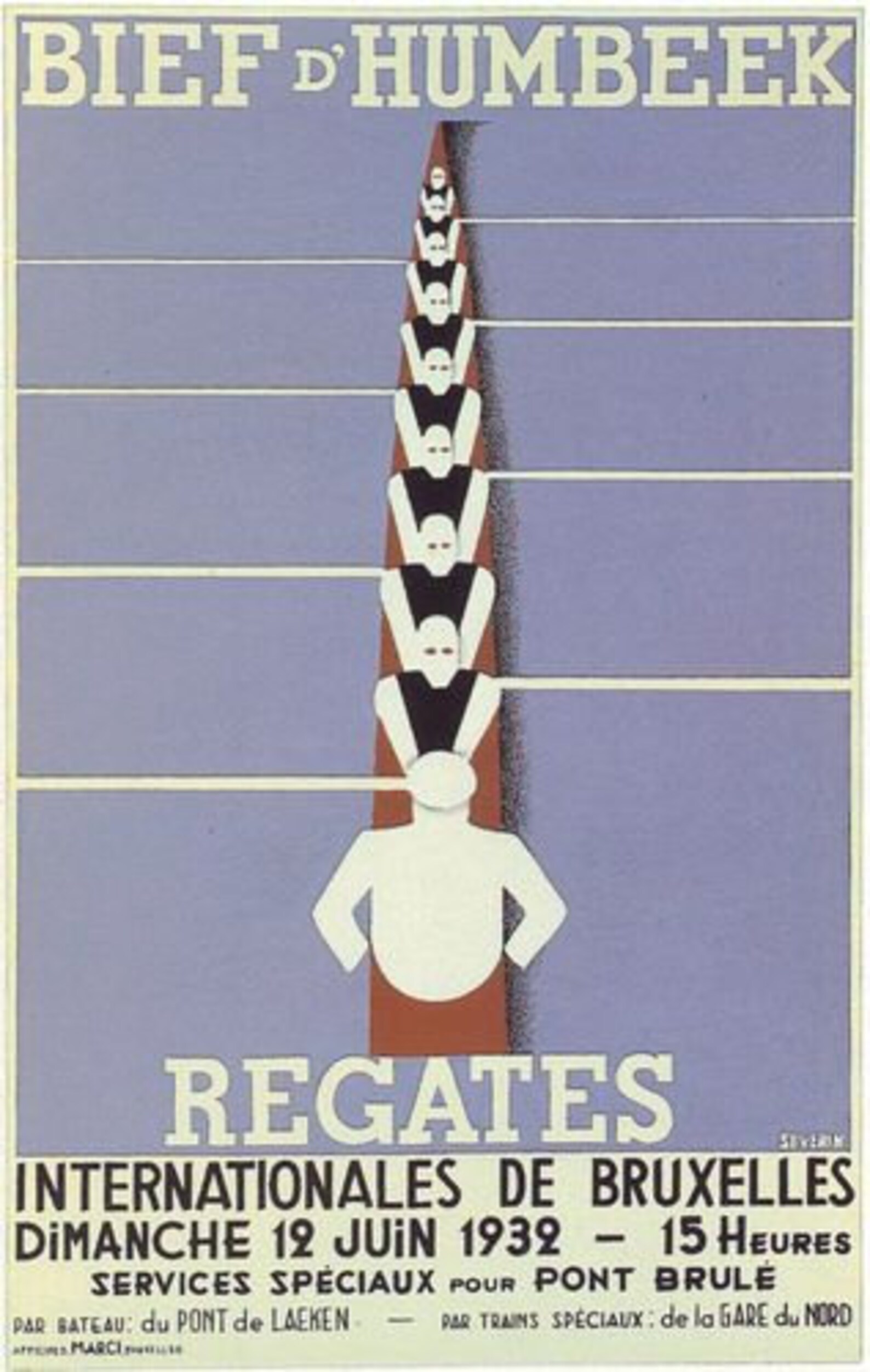 1930's Belgian Rowing Regatta Poster A3/A2/A1 Print - Etsy