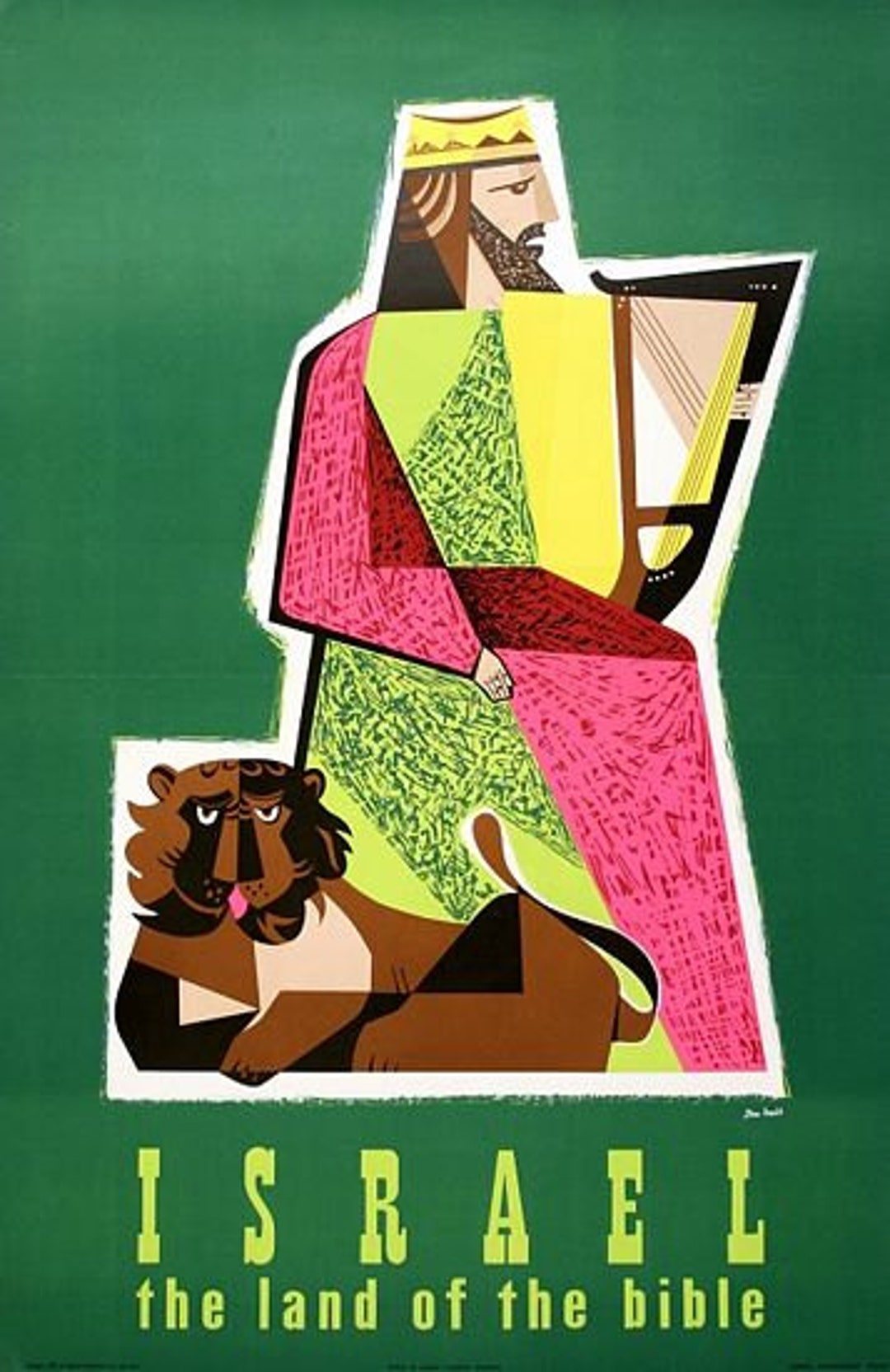 Vintage Israel Land of the Bible 2 Tourism Poster A3 Print - Etsy