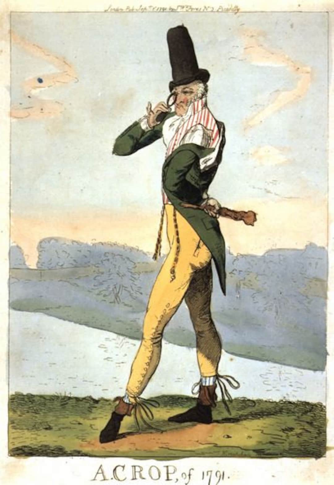 Vintage 18th Century British Political Satire Cartoon "a Crop" Poster ...