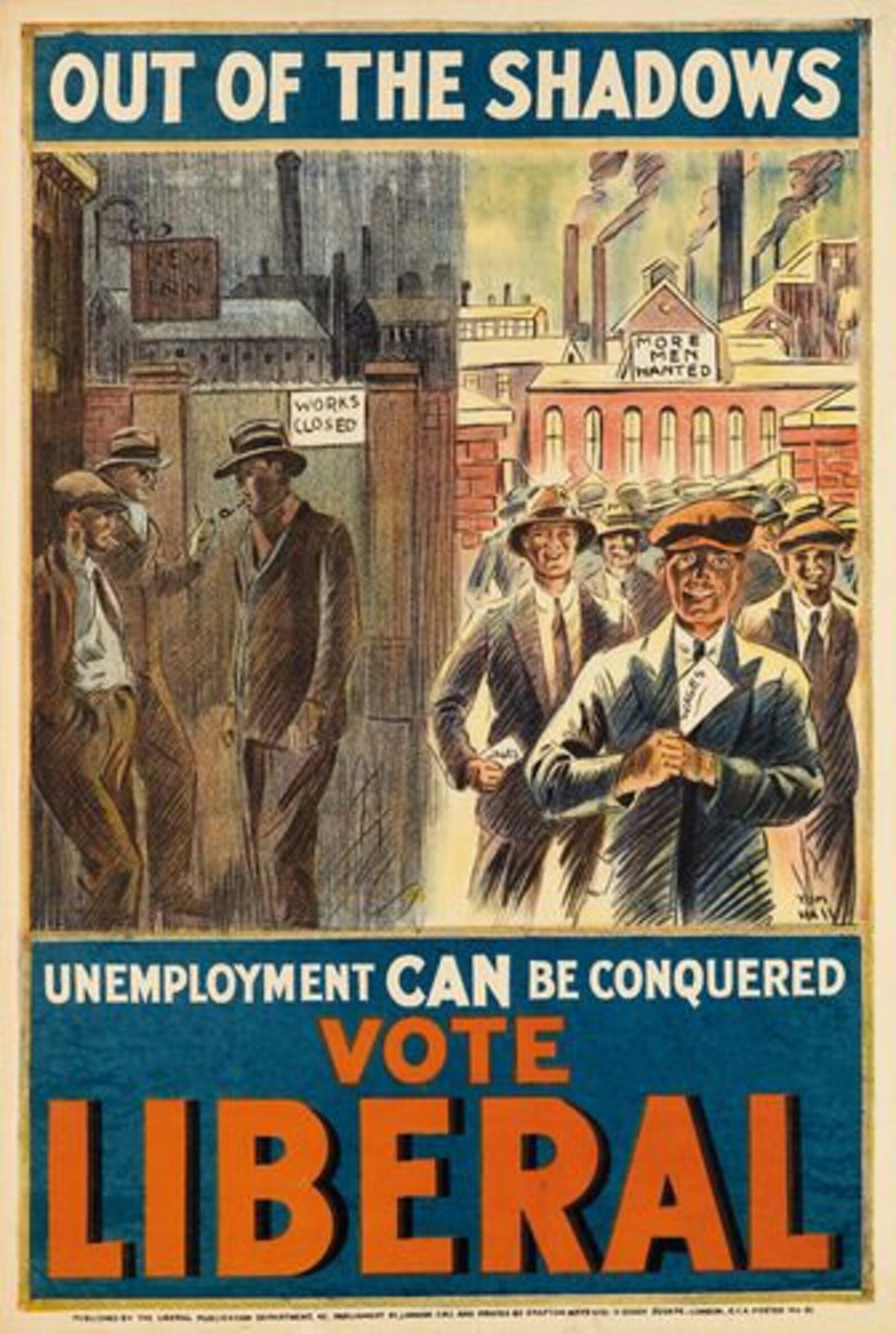 Vintage 1920's UK Liberal Party Election Poster A3 Print - Etsy